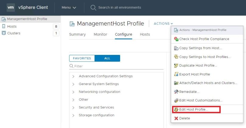 Update Multiple 6.7 ESXi Hosts Root Password Via Host Profile ...