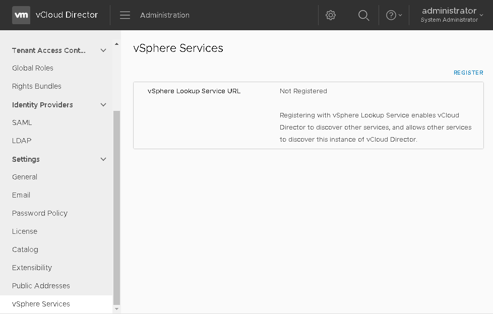 Configuring vCloud Director 10 Part 1. Adding vSphere lookup Service ...