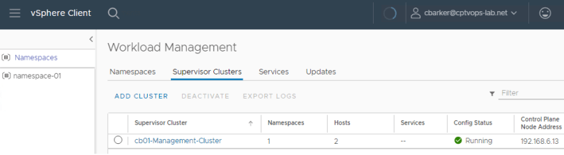 vSphere with Tanzu: Install Kubernetes CLI Tools from the Tanzu Control ...