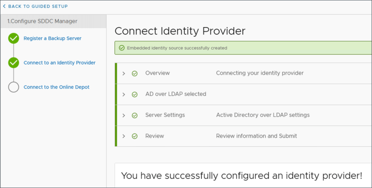 VMware Cloud Foundation: SDDC Manager Day 1 Configurations: Identity ...