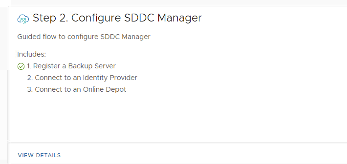 VMware Cloud Foundation: SDDC Manager Day 1 Configurations: Identity ...